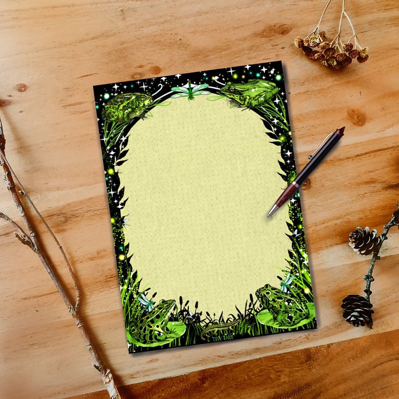 FREAKY FROGGY WRITING SET 10 Sheets of A4 Letter Paper 2 - Etsy