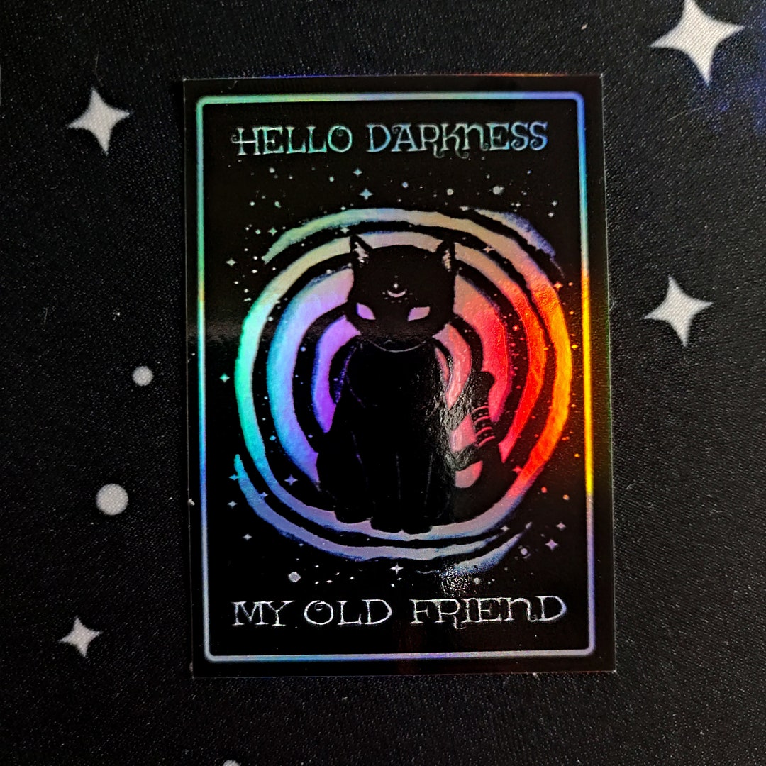 Gothic Cat Hologram Sticker Decal Holographic - Etsy