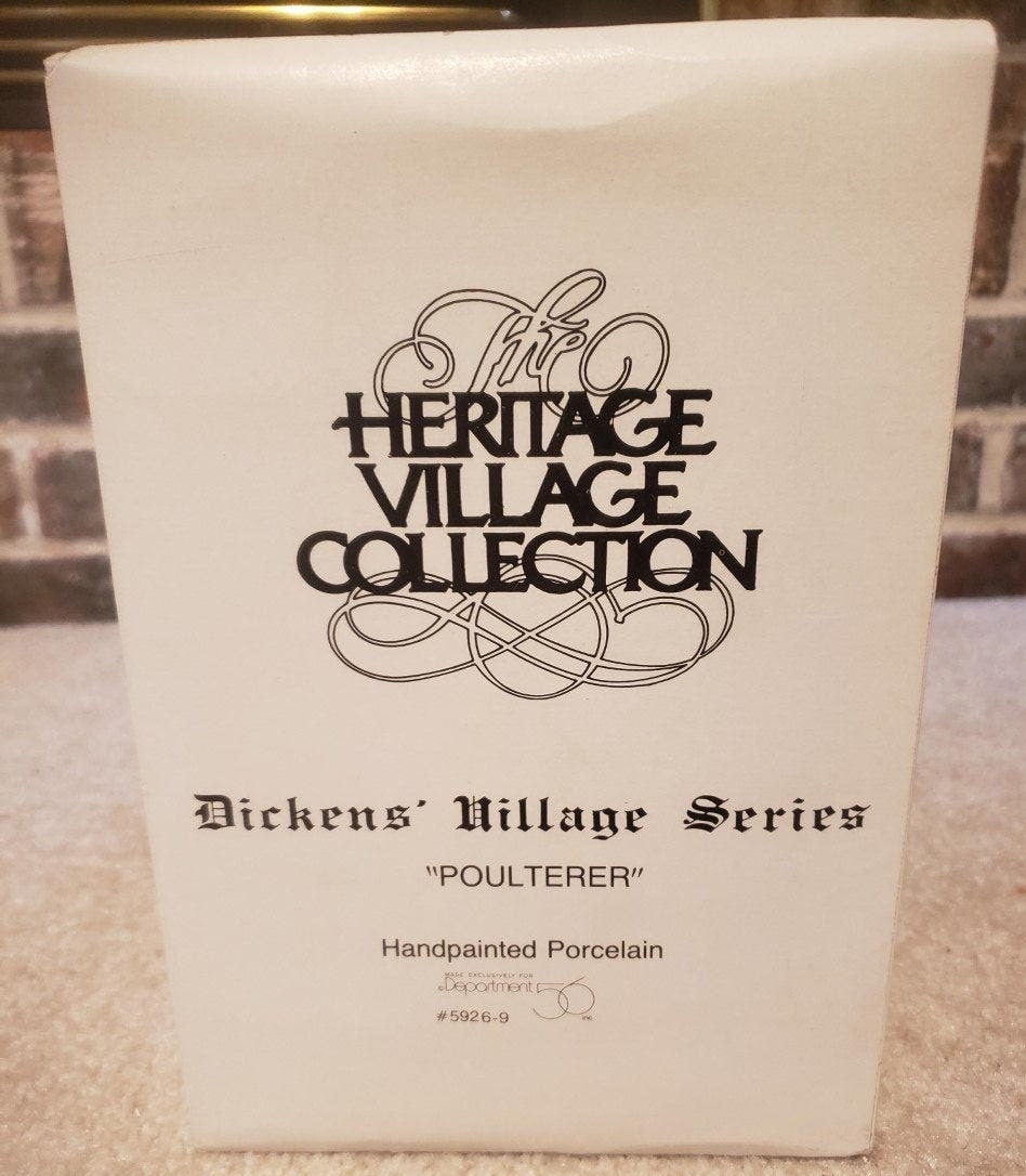 Department 56 "poulterer" Dickens Village Series - Etsy