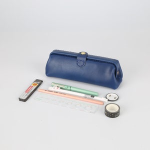 Handmade Leather Pen Case: Doctor Bag Style Pencil Pouch - Etsy