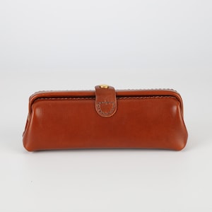 Handmade Leather Pen Case: Doctor Bag Style Pencil Pouch - Etsy