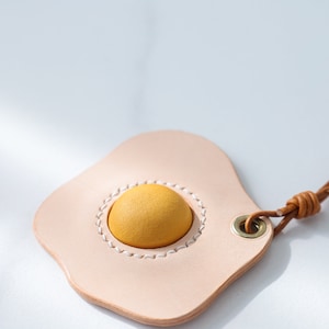 Fried Egg Purse Charm Genuine Leather Tote Charm - Etsy