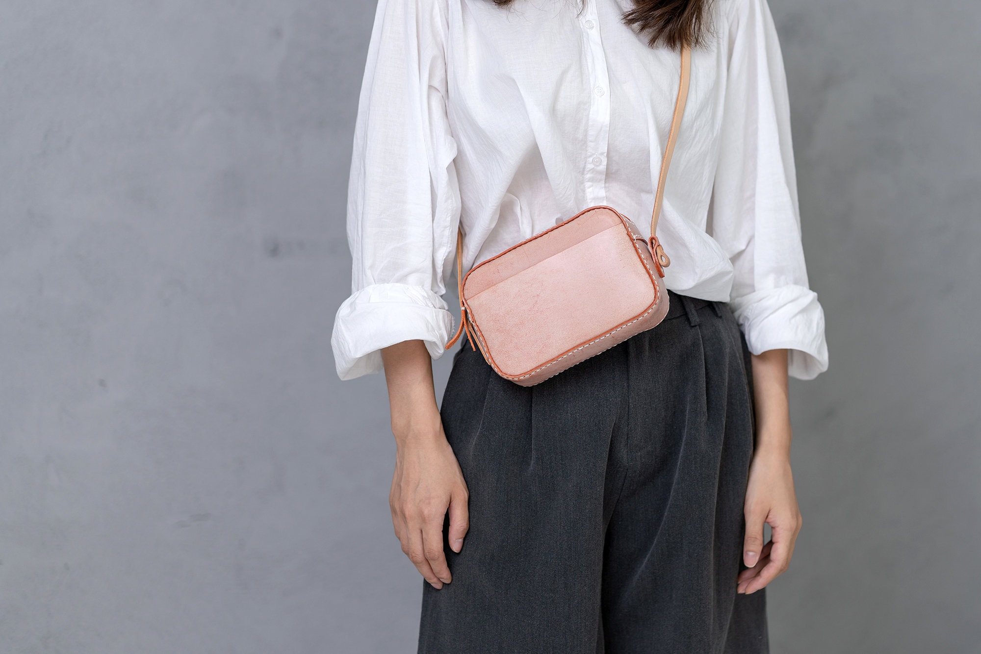 Lady Camera Bag Women's Cowhide Leather Mini Zippered - Etsy