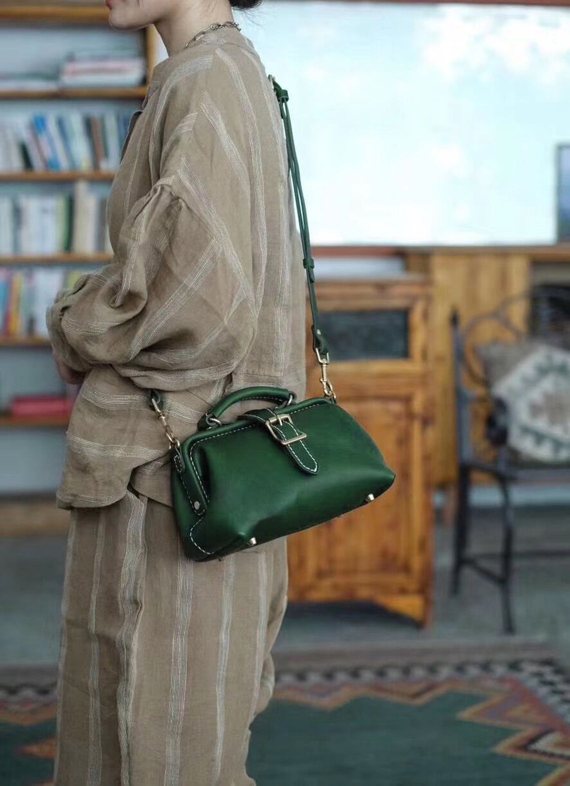 Leather Doctors Bag Doctor Style Bag Leather Purse off | Etsy