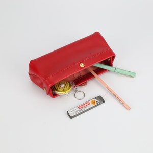 Handmade Leather Pen Case: Doctor Bag Style Pencil Pouch - Etsy
