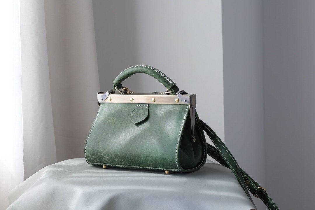 Vintage Style Leather Doctor Bag- Doctor Style Bag, Leather Purse, off ...