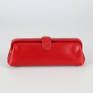 Handmade Leather Pen Case: Doctor Bag Style Pencil Pouch - Etsy