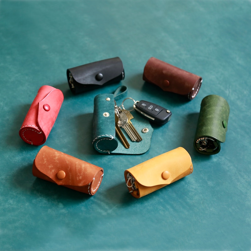 Leather Key Case - Etsy