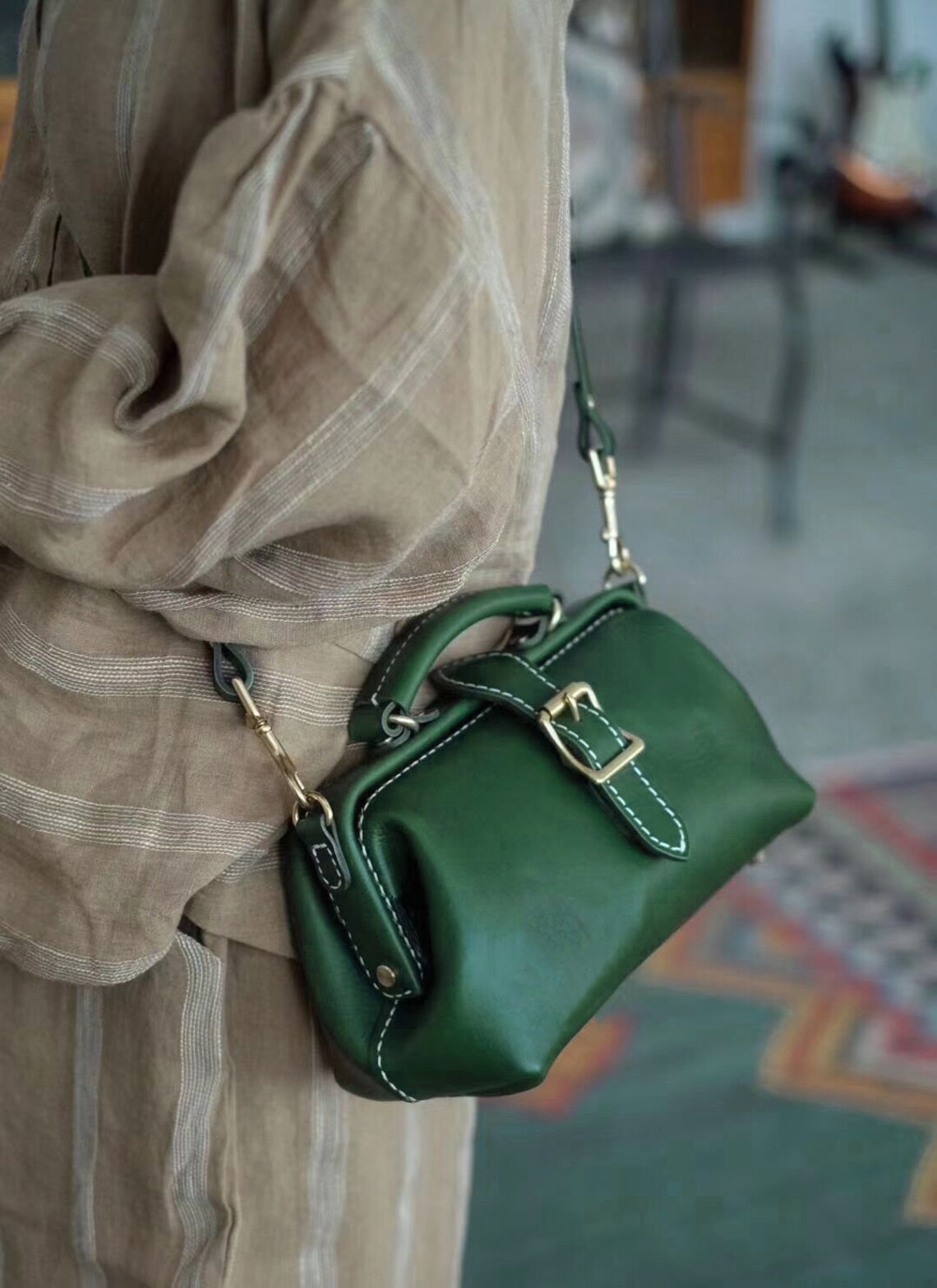 Leather Doctors Bag Doctor Style Bag Leather Purse off | Etsy