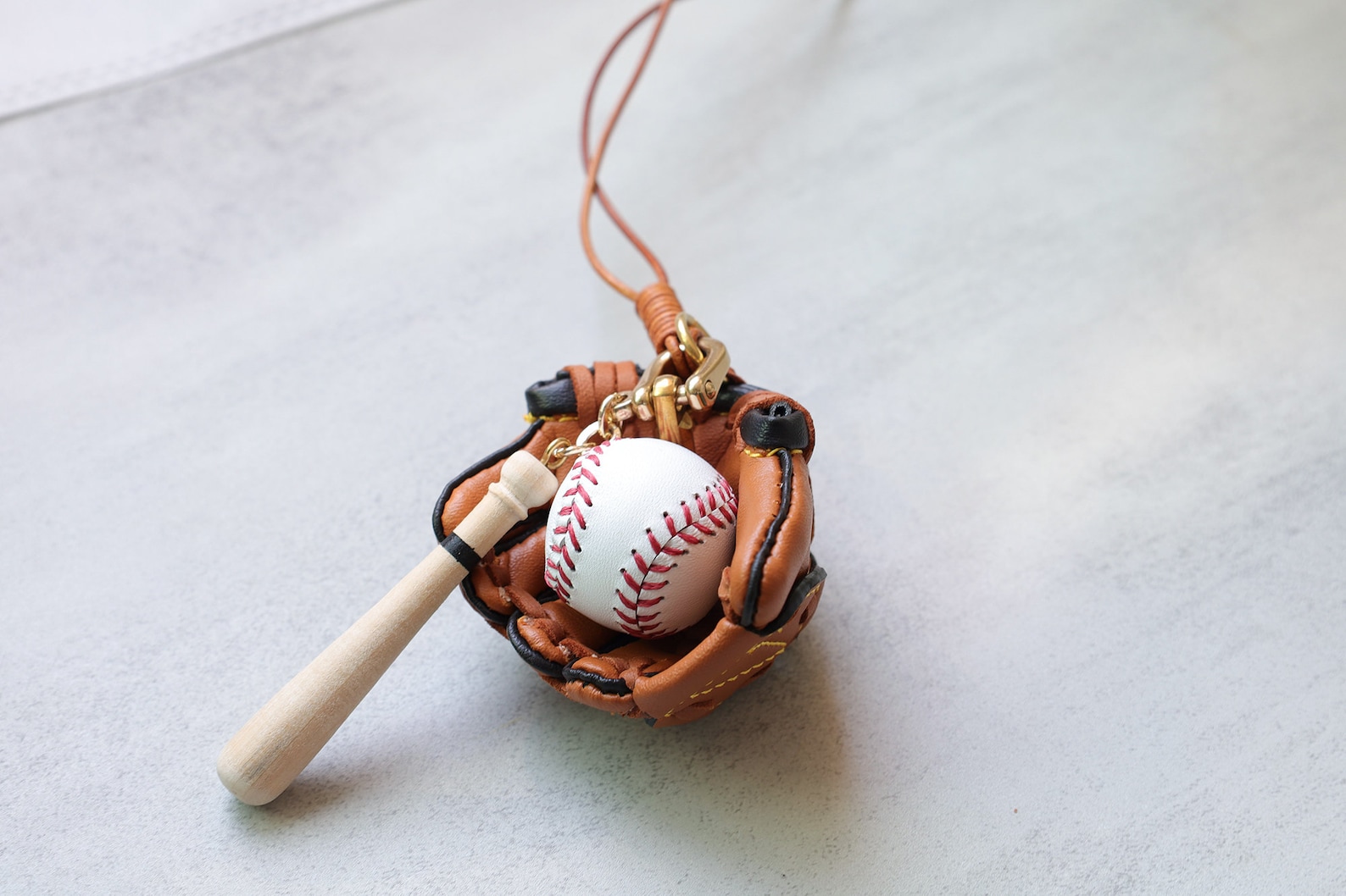 Baseball Purse Charm Genuine Leather Tote Charm - Etsy
