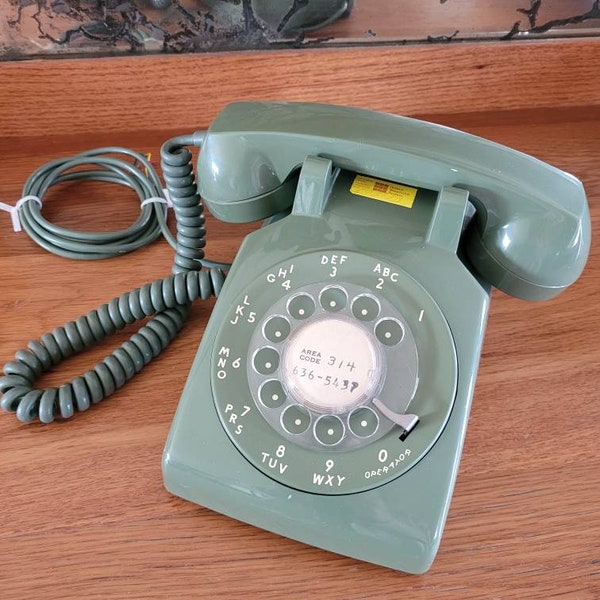 Green Rotary Phone - Etsy