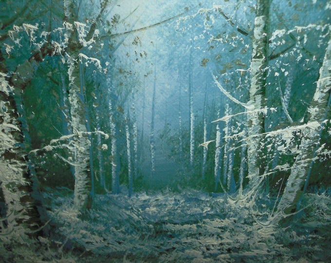 Carl Madden Original Signed Oil Painting - Vintage in Custom Frame ...