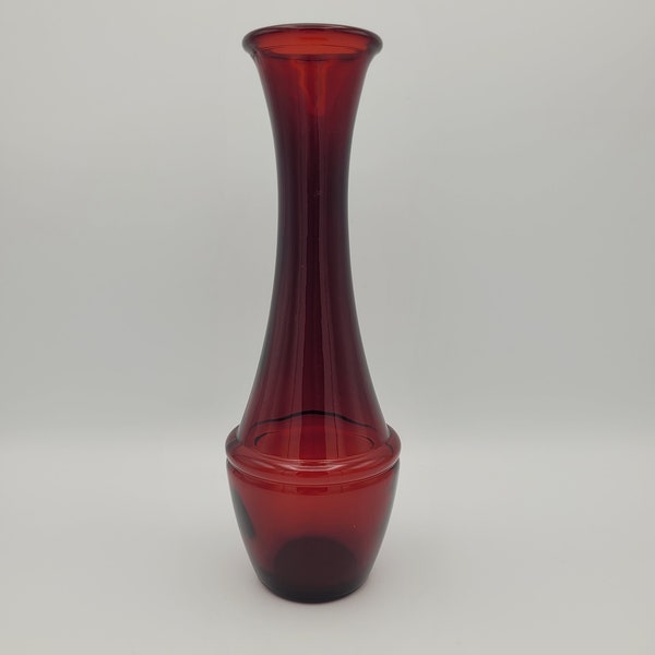 Ruby Red Vase - Etsy