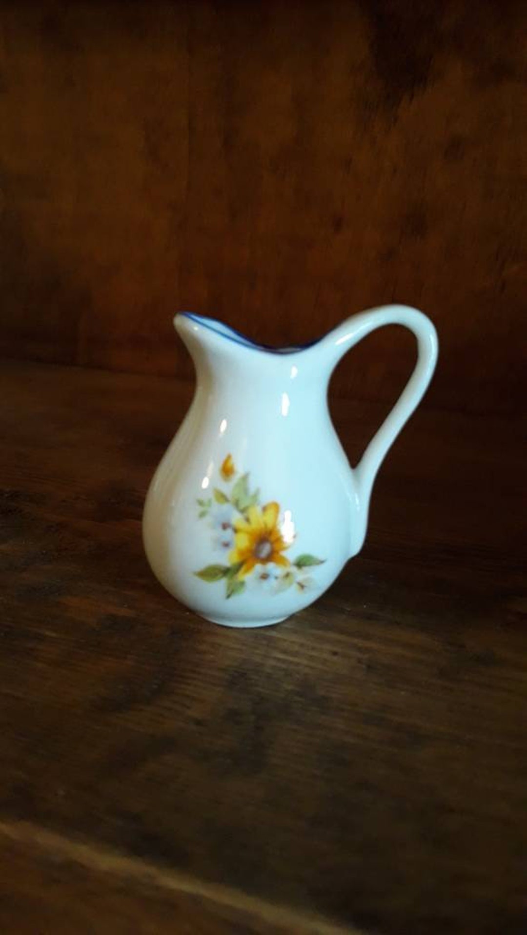 Vintage Miniature Tea Pot Pitcher With Elegant Details & Handle Perfect ...