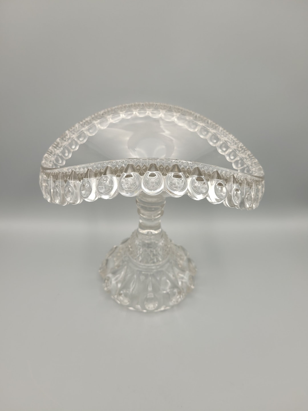 Elegant and Rare EAPG Antique Pedestal Dish Possibly Findlay Glass ...
