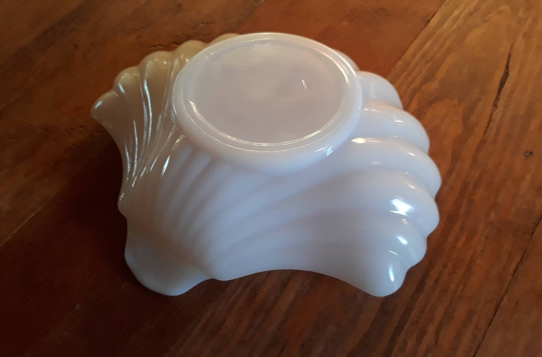 Vintage Soft Translucent Milk Glass Christmas Candy Trinket | Etsy