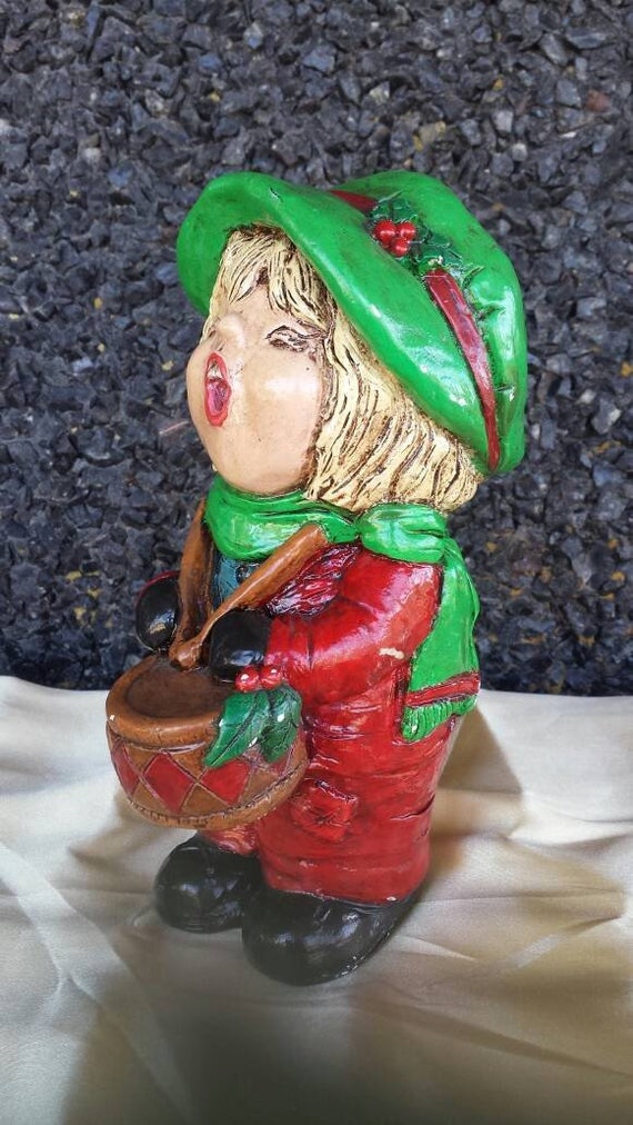 Home & Living Home Décor Ornaments & Accents Chalkware Vintage Carol ...