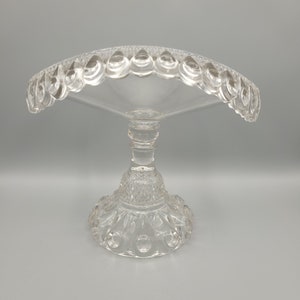 Elegant and Rare EAPG Antique Pedestal Dish Possibly Findlay Glass ...