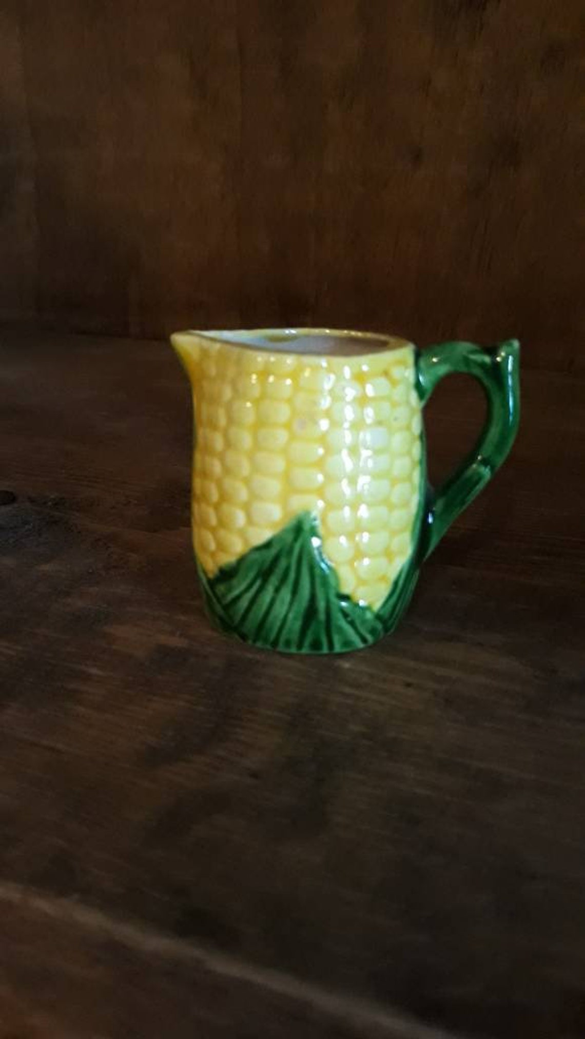 Vintage Corn on the Cob Miniature Pitcher Bright Yellow and | Etsy