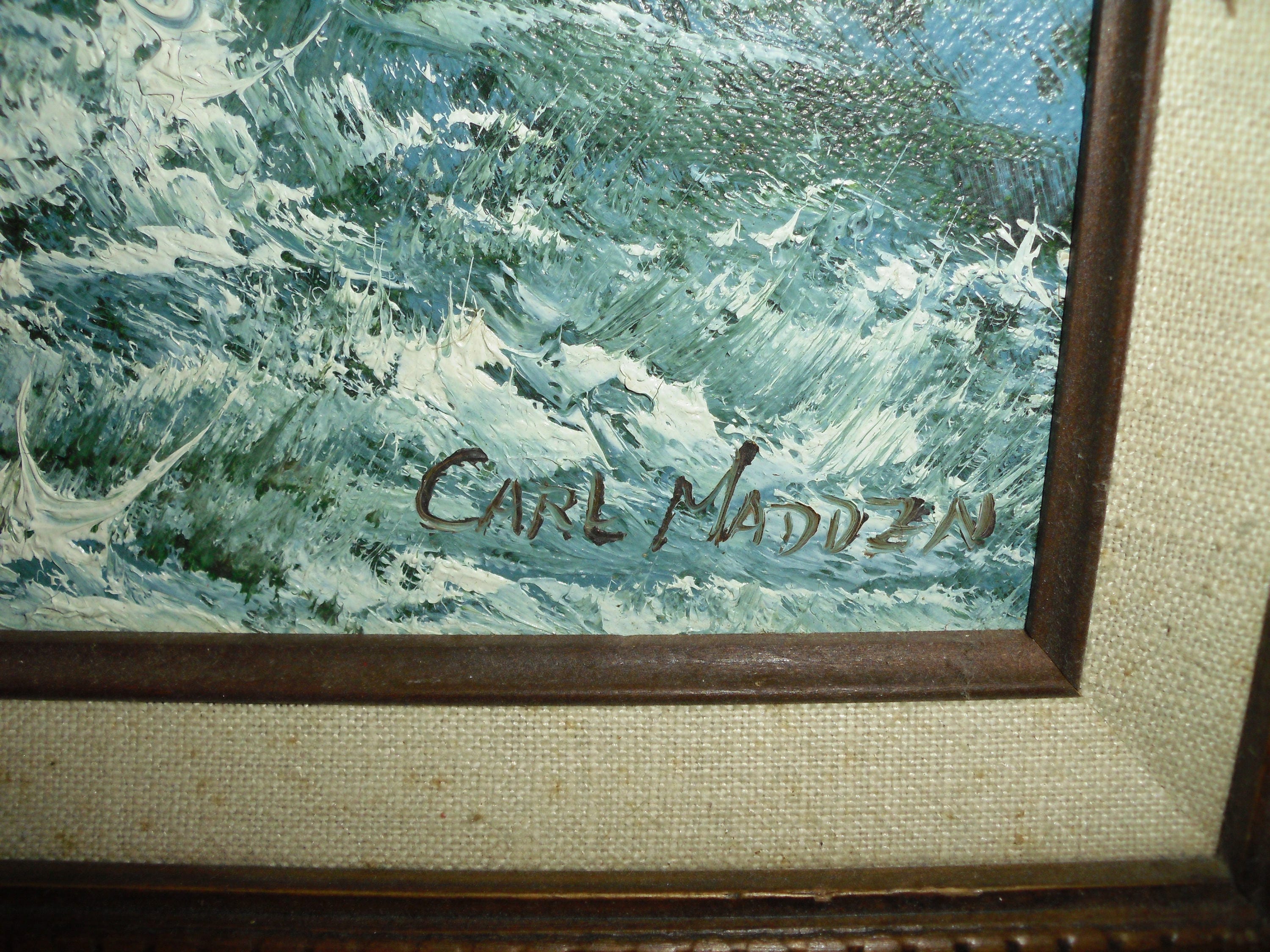 Carl Madden Original Signed Oil Painting Vintage in Custom - Etsy