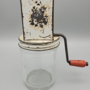 Chippy Loveliness in This Metal and Glass Vintage Nut Chopper Perfect ...