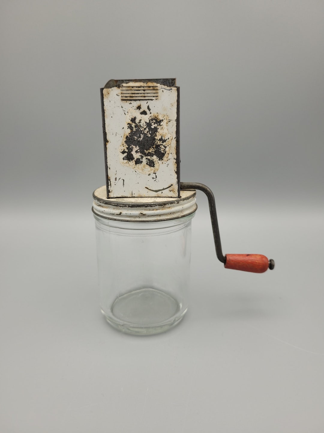 Chippy Loveliness in This Metal and Glass Vintage Nut Chopper Perfect ...