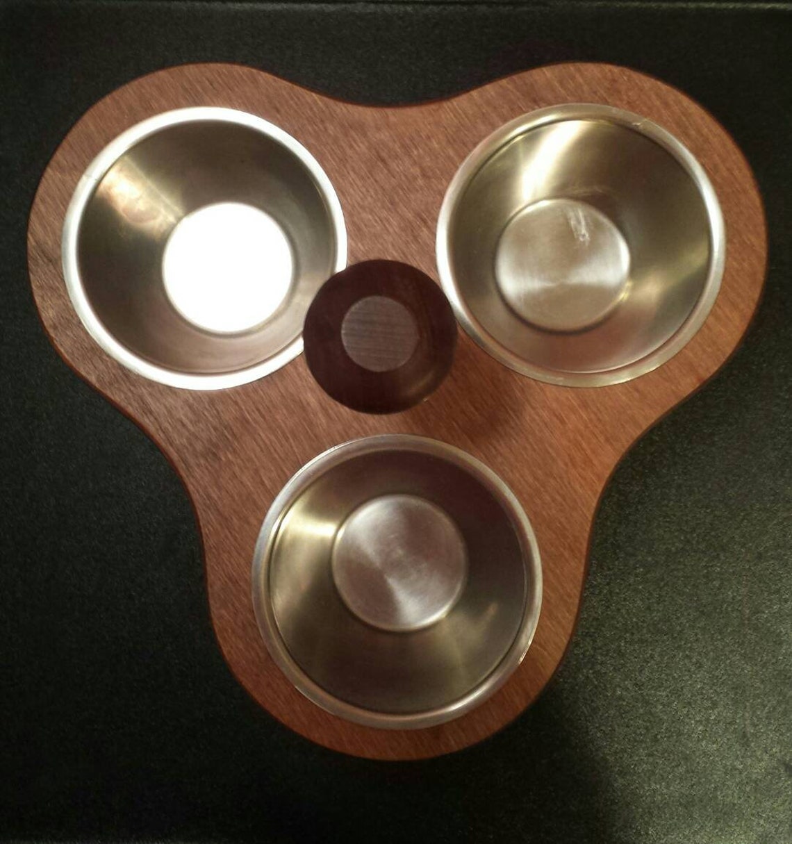 Wood and Stainless Steel Mid Century Modern Condiment Caddy - Etsy