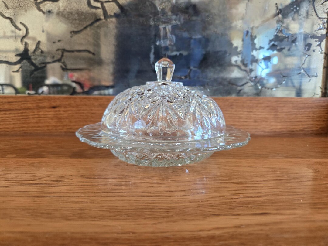 Vintage Covered Dish Retro Cloche Fancy Butter Dish Stylish Cheese Ball ...