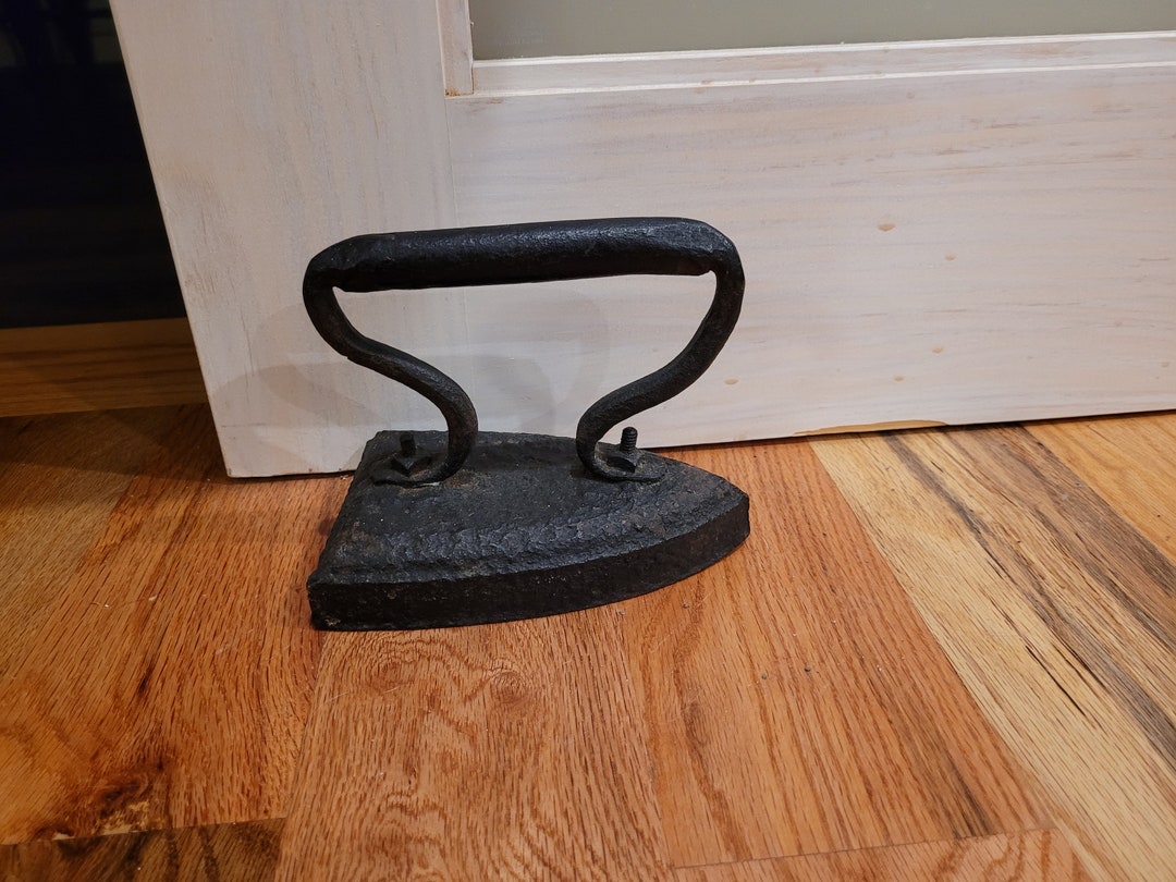 Antique Cast Iron Vintage Clothes Iron Sad Iron Repurposed Farmhouse ...