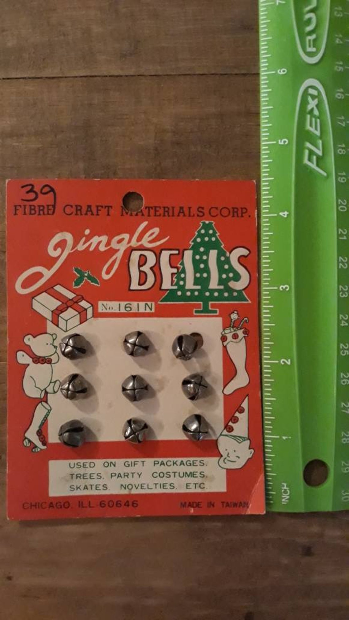 Card of Vintage Jingle Bells From 1960's Original - Etsy