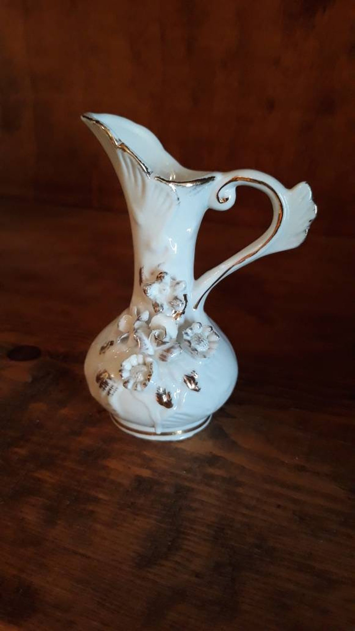 Vintage Miniature Tea Pot Pitcher W/ Note Elegant Details & | Etsy