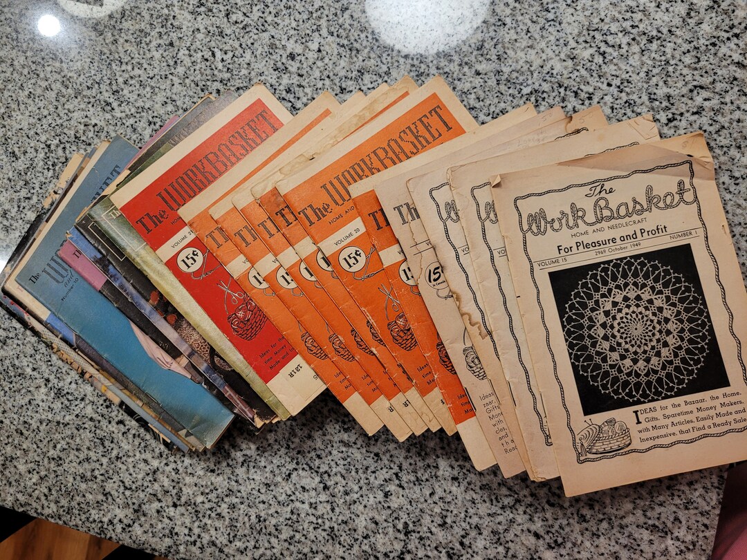 Vintage 1940's 50's 60's 70's and 80's the Workbasket Home Needlecraft ...