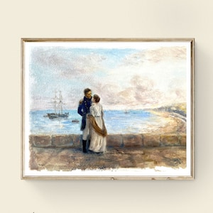Persuasion Captain Wentworth and Anne Elliot Art Print - Etsy