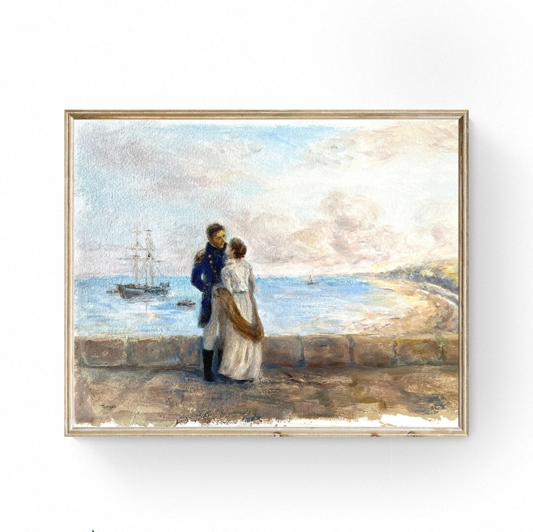 Persuasion Captain Wentworth and Anne Elliot Art Print - Etsy