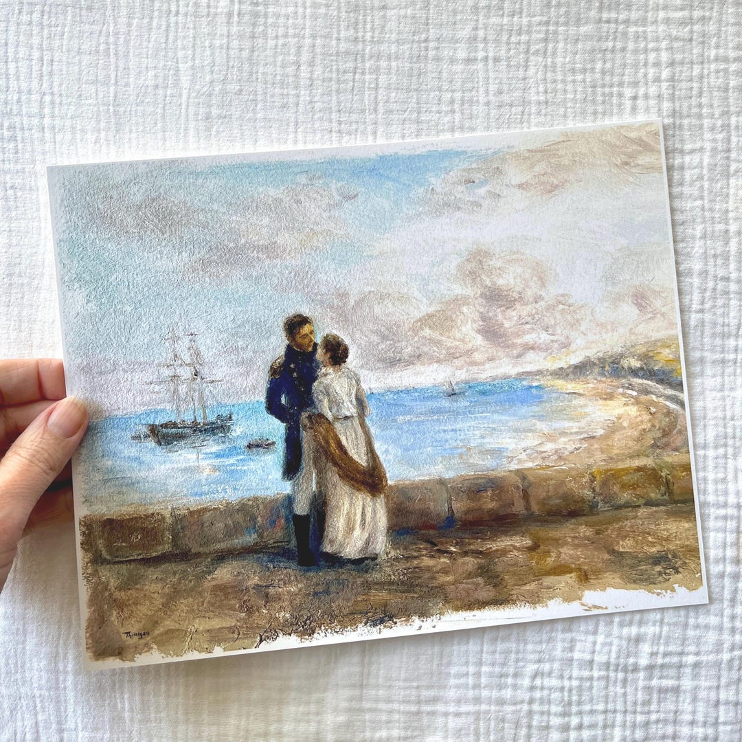 Persuasion: Captain Wentworth and Anne Elliot Fine Art Print | Jane ...