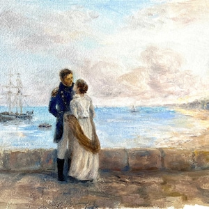 Persuasion: Captain Wentworth and Anne Elliot Fine Art Print | Jane ...