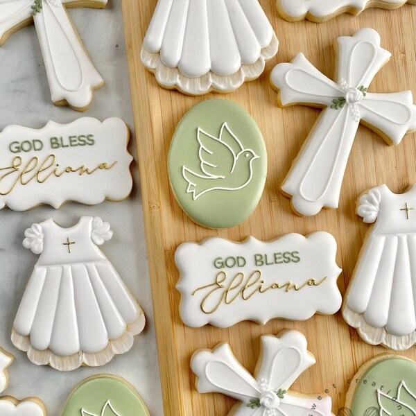 Baptism Cookies - Etsy