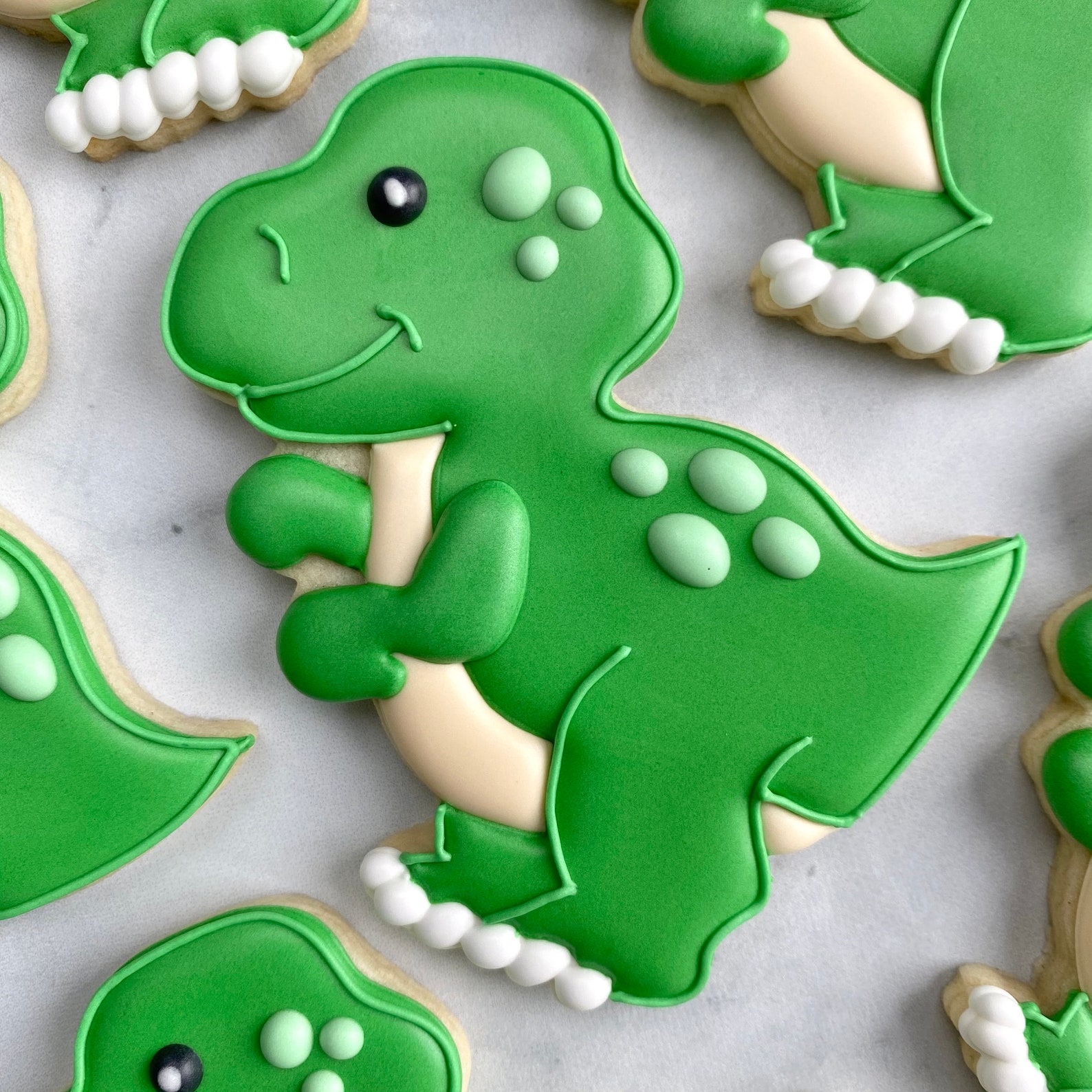 Dinosaur T-rex Tyrannosaurus Decorated Sugar Cookies 1 Dozen - Etsy