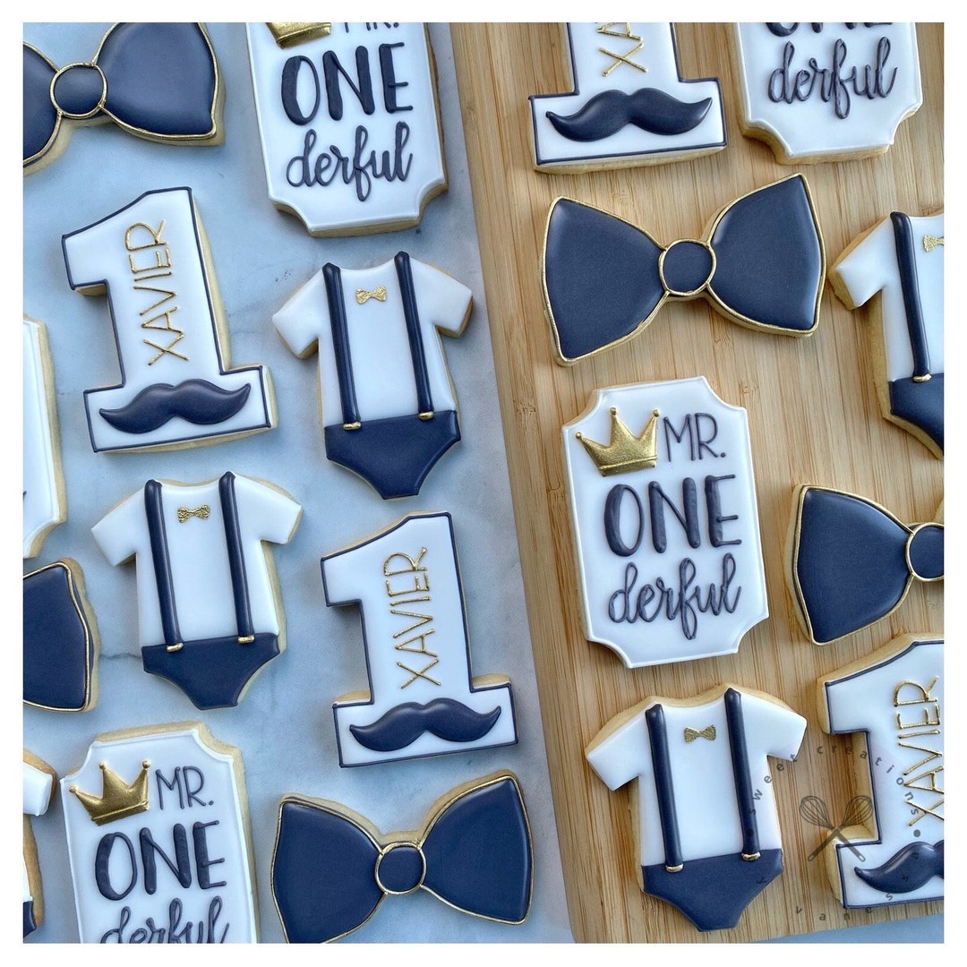 Mr. Onederful 1st Birthday Sugar Cookies 24 Cookies - Etsy