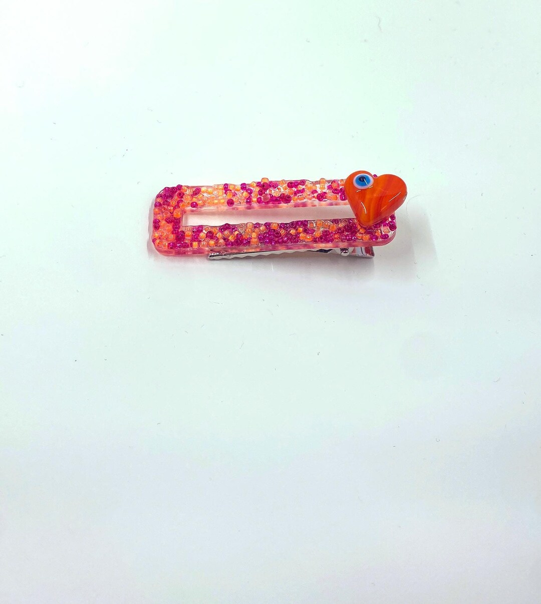 Evil Eye Hair- Pink & Orange - Etsy