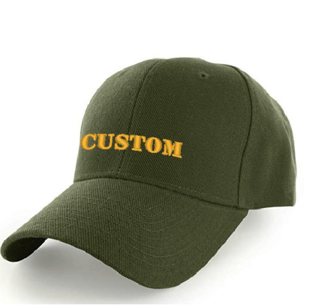Personalized Cap (text Only) - Etsy