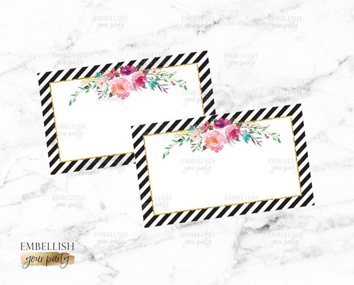 Kate Spade Tent Card - Etsy