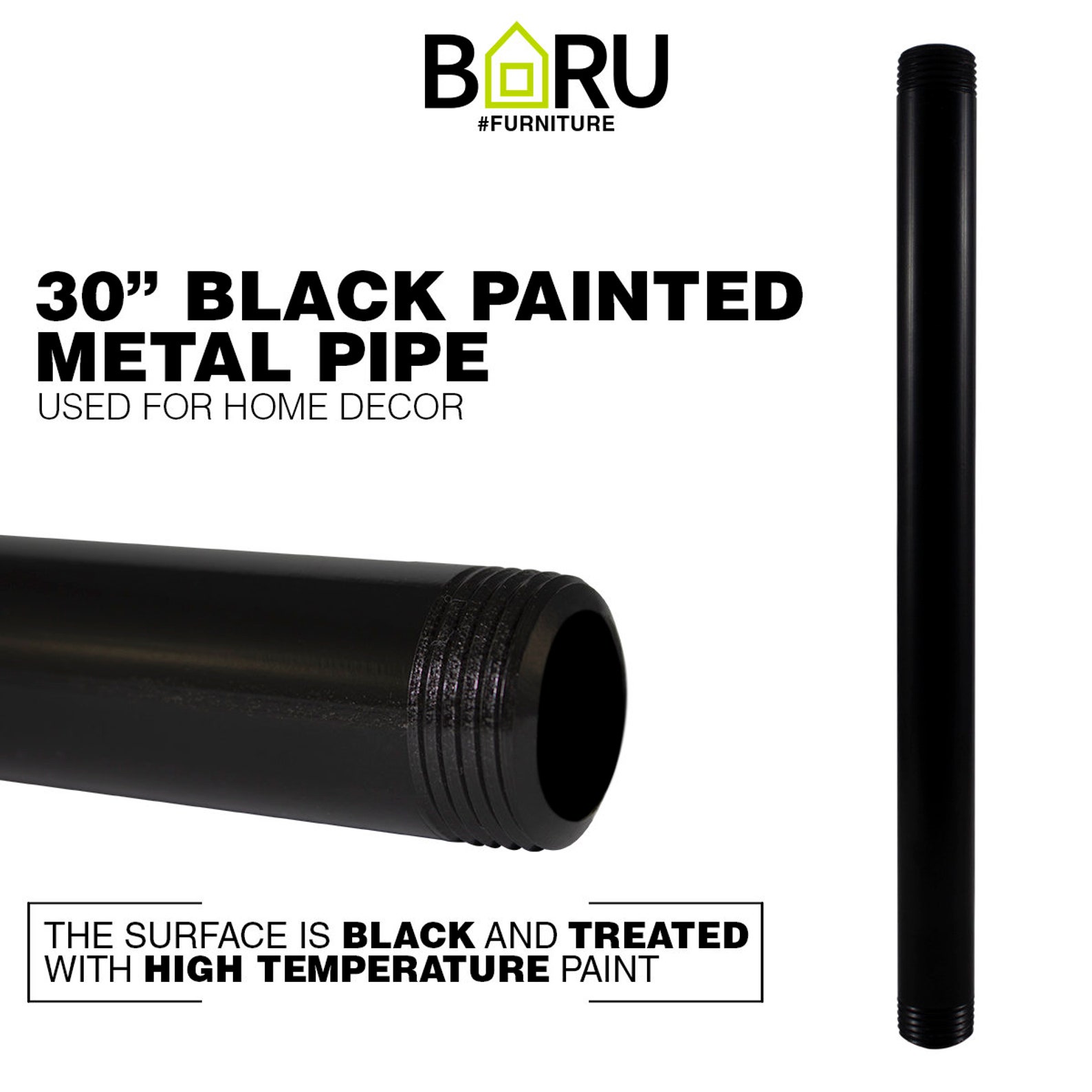 Black Pipe Clothing Rack Heavy Duty Detachable Wall Mounted - Etsy