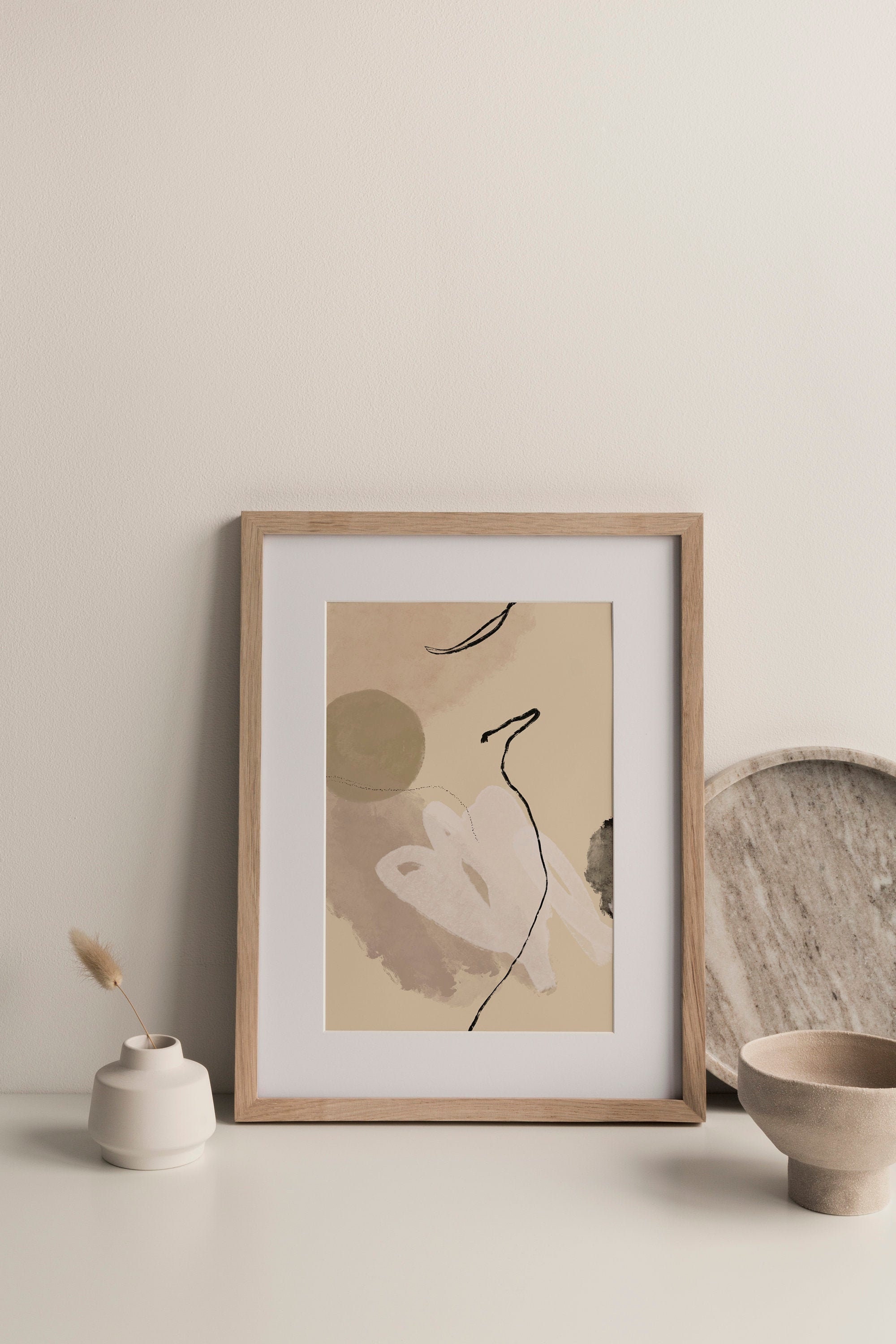 Abstract Art Printable Decor Instant Download Neutral Wall - Etsy UK