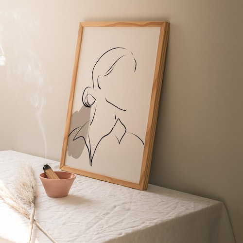 Minimal Abstract One Line Art Couple Poster Figure Drawing - Etsy