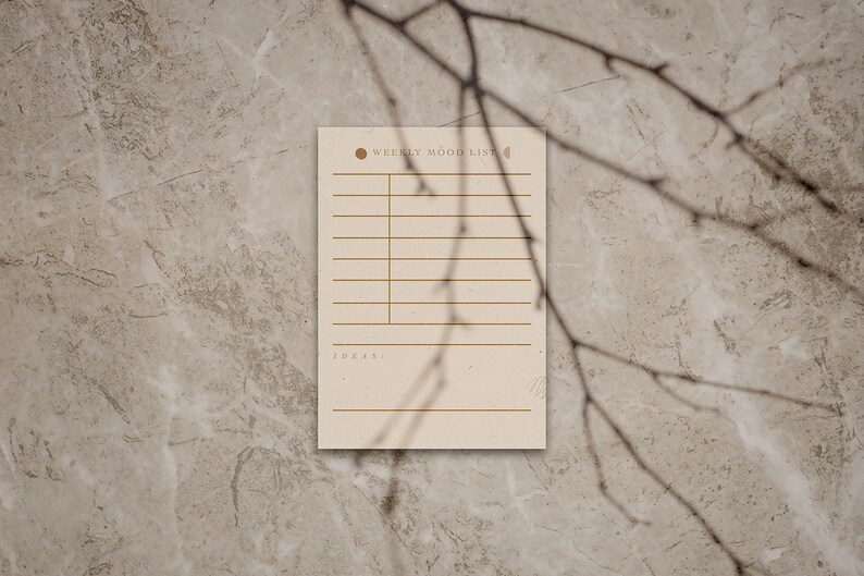Minimalist Celestial Daily Planner Printable Weekly Mood and - Etsy