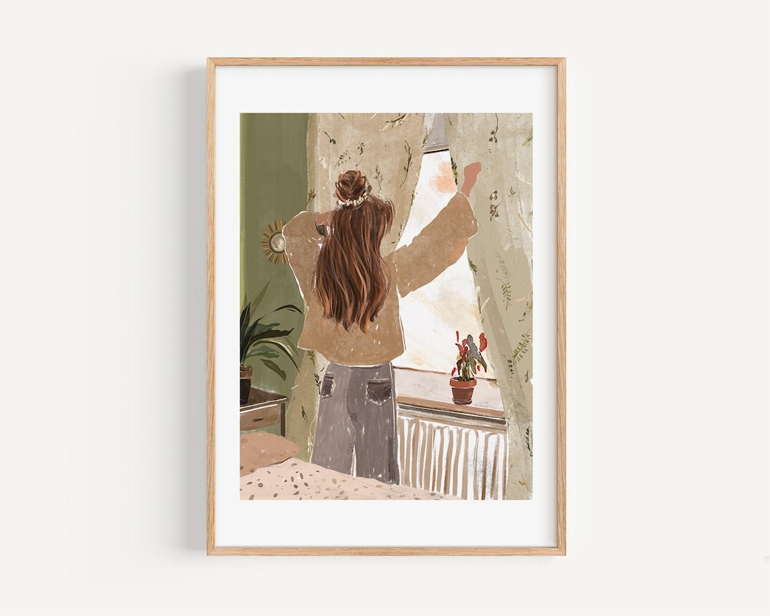 Boho Female Wall Decor Girl Fashion Art Woman Wall Print Feminine ...