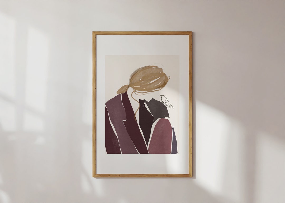 Abstract People Art, Modern Abstract Art, Abstract Wall Art, Minimalist ...