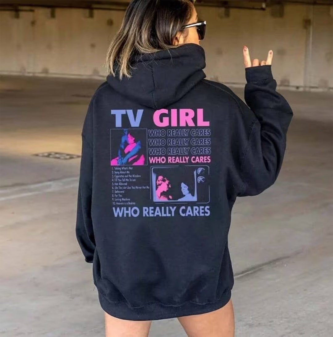 TV Girls Vintage Hoodie, Who Really Cares Tour Sweatshirt, TV Girls ...