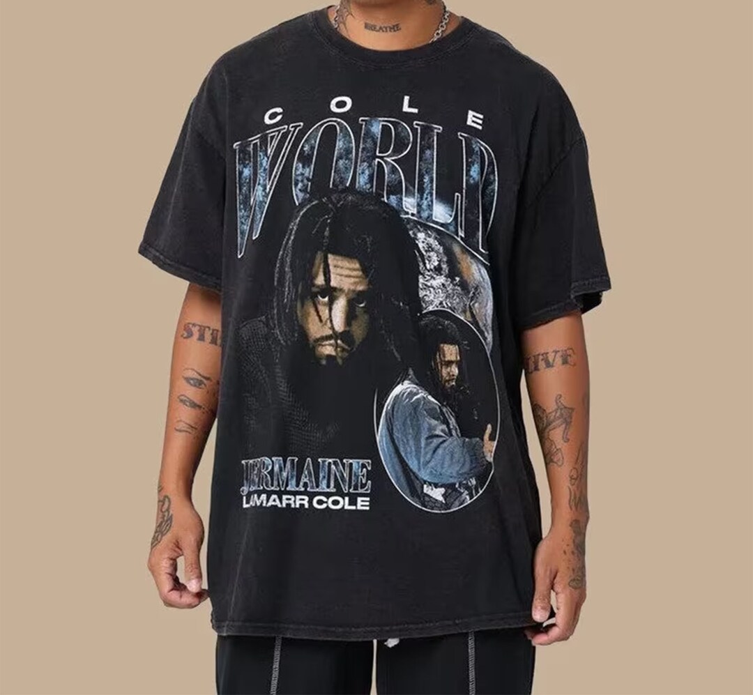 Vintage J Cole T-shirt, Jay Cole American Rapper Shirt, J Cole Merch ...